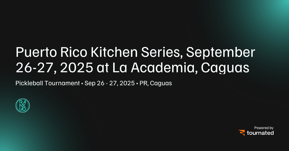Puerto Rico Kitchen Series, September 26-27, 2025 at La Academia ...